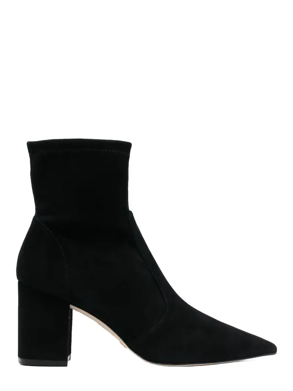 STUART WEITZMAN Suede Ankle Boots - Black