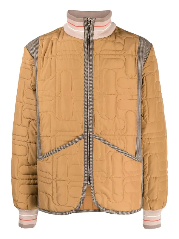 WALES BONNER Multi-panel Jacket - Brown