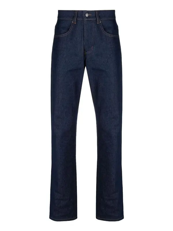 Ami Mid-rise Straight-leg Jeans - Blue