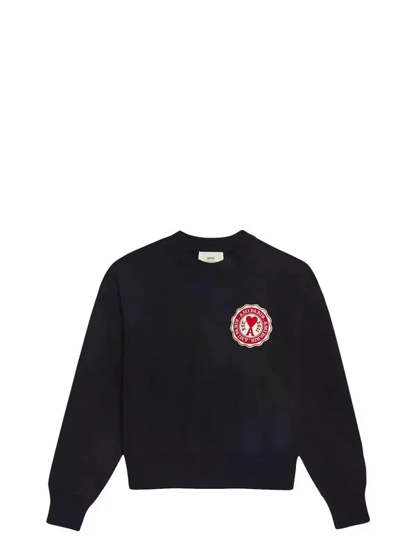 Ami De Coeur Monogram Jumper - Black