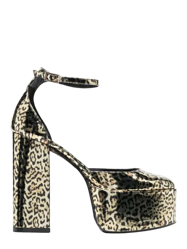 Paris Texas 130mm Leopard-print Pumps - Brown