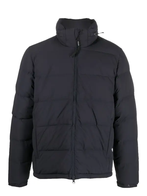 Aspesi Padded Funnel-neck Jacket - Blue