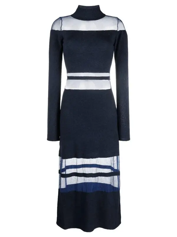 Cult Gaia Paneled Maxi Dress - Blue