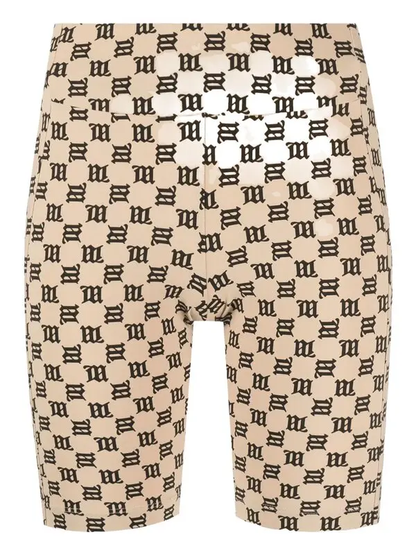 MISBHV Logo-print Cycling Shorts - Neutrals