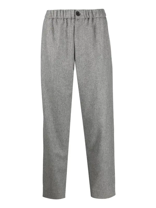 JIL SANDER Straight-leg Wool Trousers - Grey
