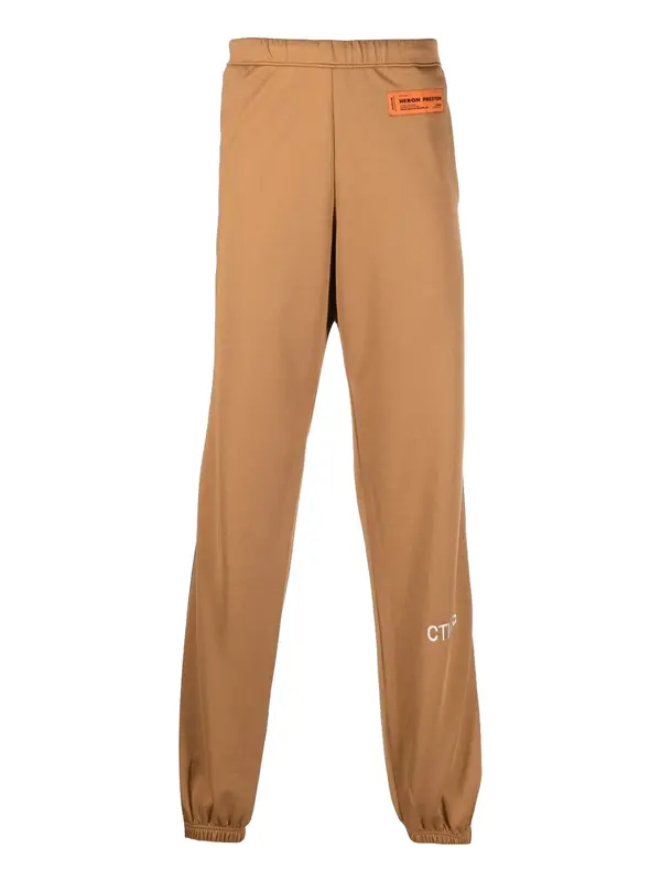 Heron Preston Logo-patch Track Pants - Brown
