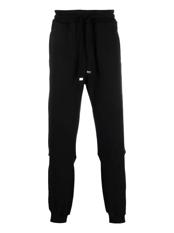 DONDUP Drawstring Cotton Sweatpants - Black