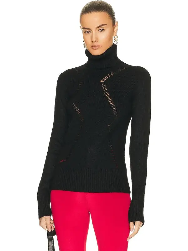 Saint Laurent Turtleneck Sweater - Noir