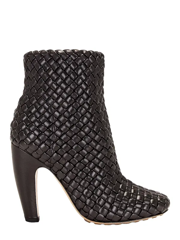 Bottega Veneta Mini Lido Weave Ankle Boots - Black