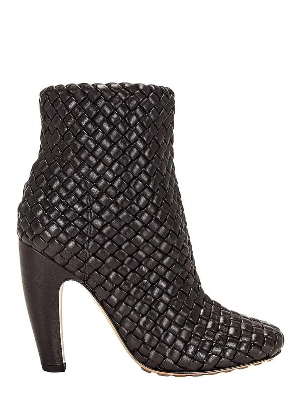 Bottega Veneta Mini Lido Weave Ankle Boots - Black