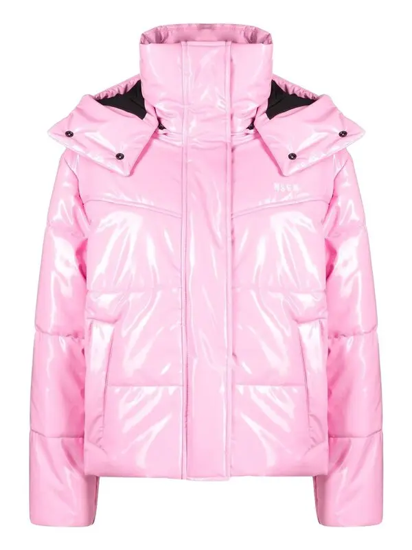 MSGM Quilted Puffer Jacket - Pink