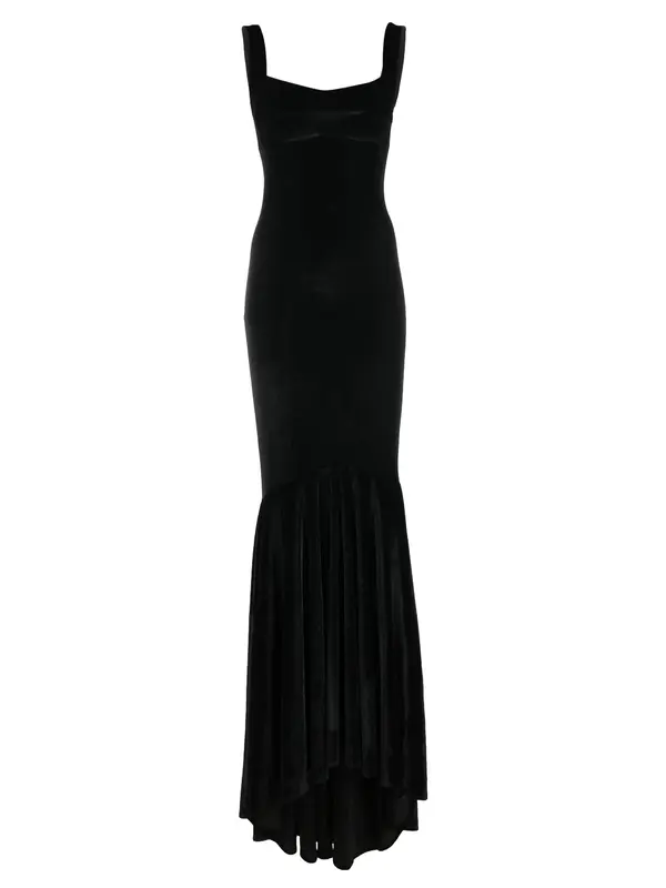 ATU BODY COUTURE Sleeveless Fishtail Gown - Black