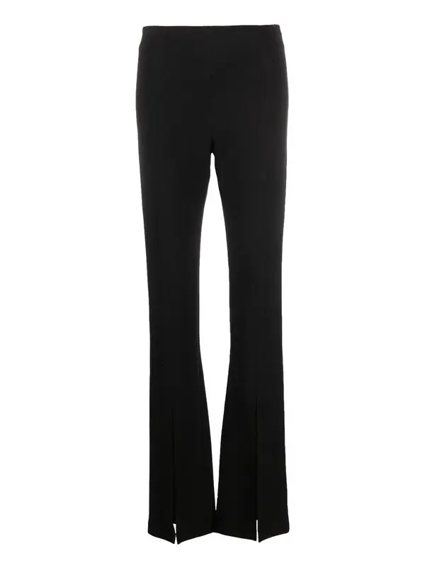Amen Slit High-waisted Trousers - Black