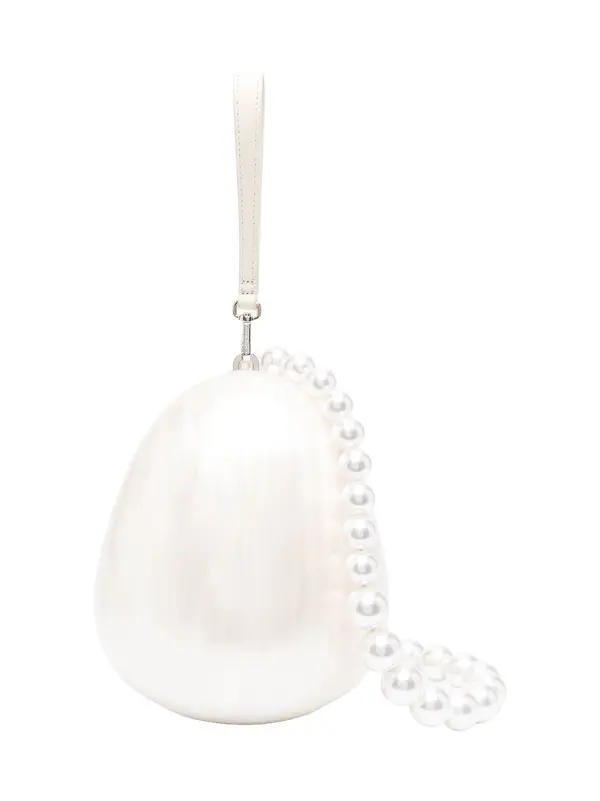 Simone Rocha Egg Faux Pearl Tote - Neutrals