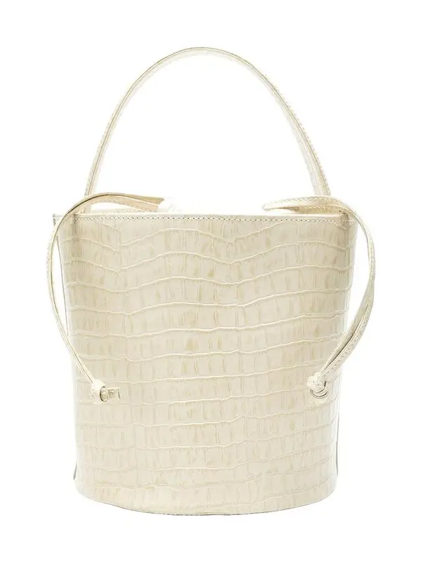 STUDIO CHOFAKIAN Croco Bucket Bag - Neutrals