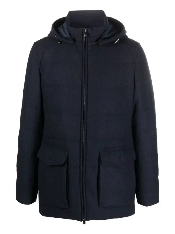 Corneliani Cashmere Padded Jacket - Blue