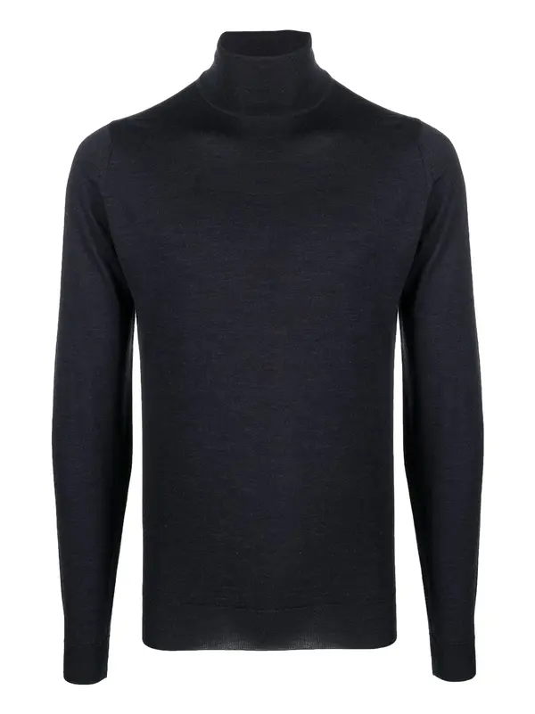 John Smedley Cherwell Roll Neck Jumper - Grey