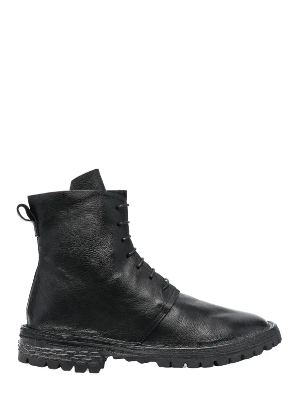 Moma 35mm Lace-up Ankle Boots - Black