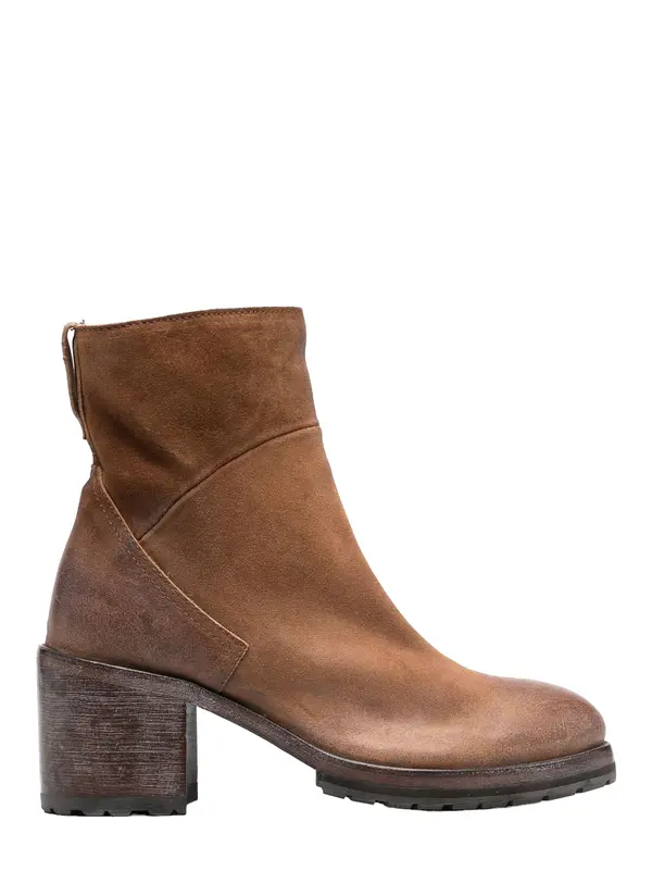Moma 70mm Leather Ankle Boots - Brown