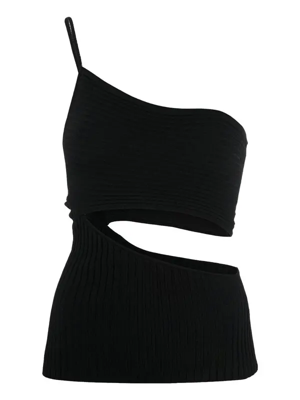 ANDREĀDAMO One-shoulder Top - Black