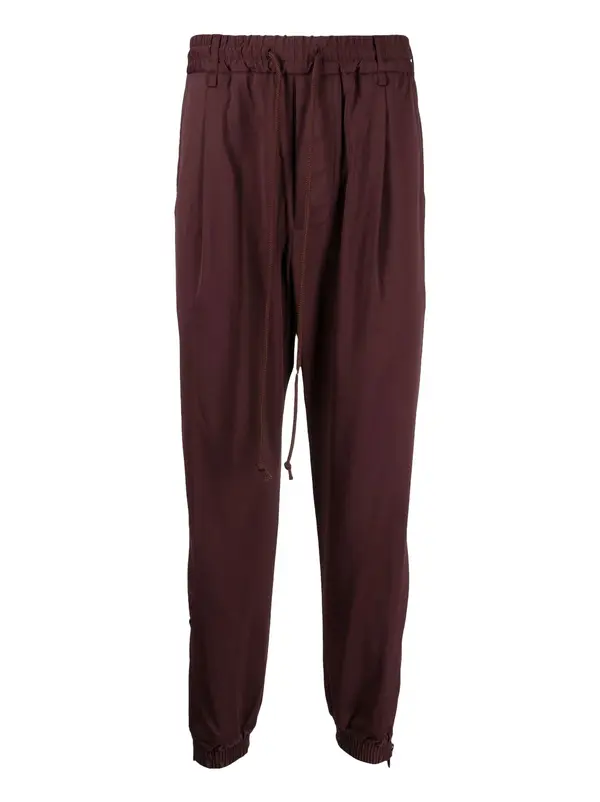 SONG FOR THE MUTE Drawstring-waist Track Pants - Red