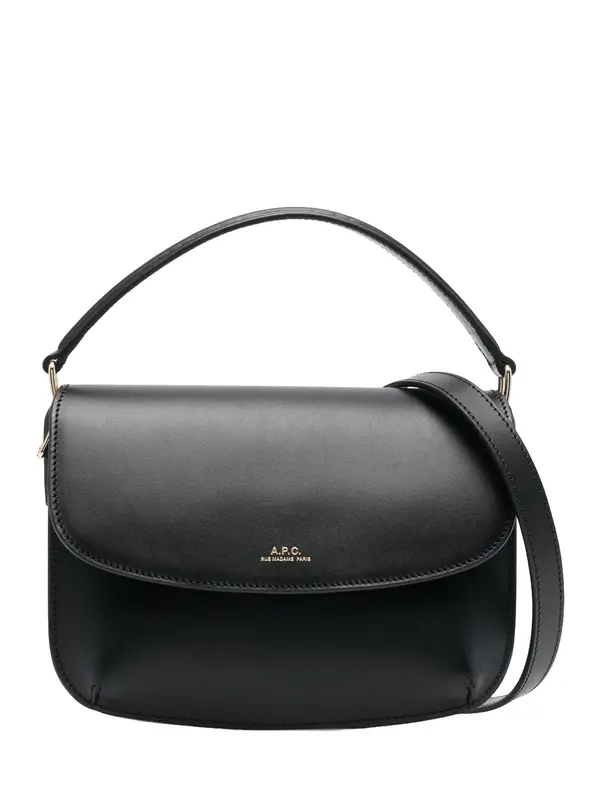 A.p.c. Sarah Leather Shoulder Bag - Black