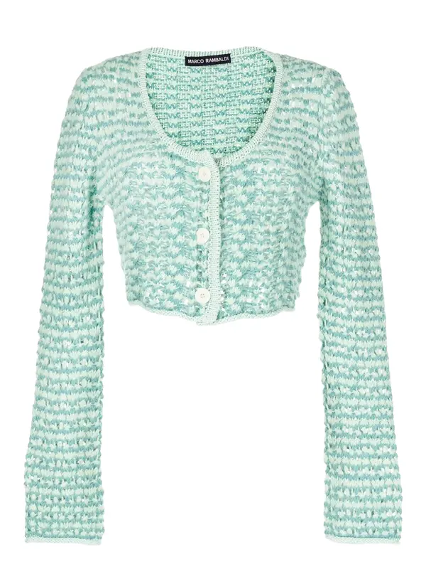 MARCO RAMBALDI Chunky-knit Cardigan - Green