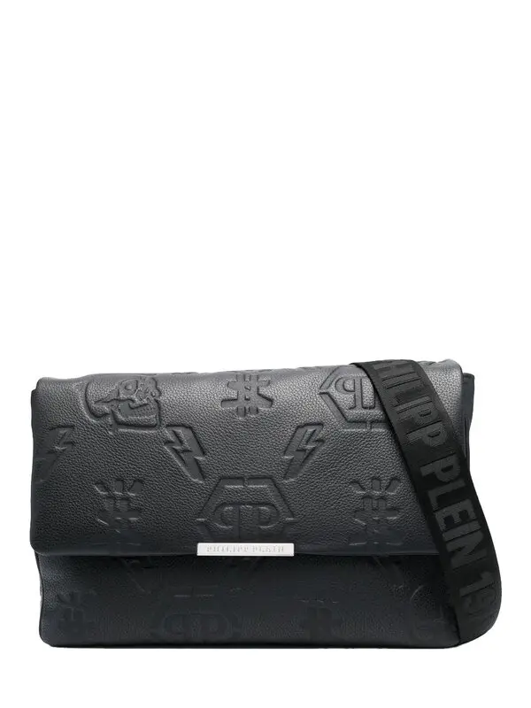 Philipp Plein Leather Shoulder Bag - Black