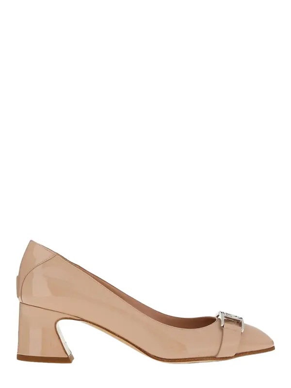 FERRAGAMO 50mm Vara Chain Pumps - Neutrals