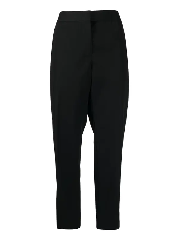 JIL SANDER Cropped Tailored Trousers - Black