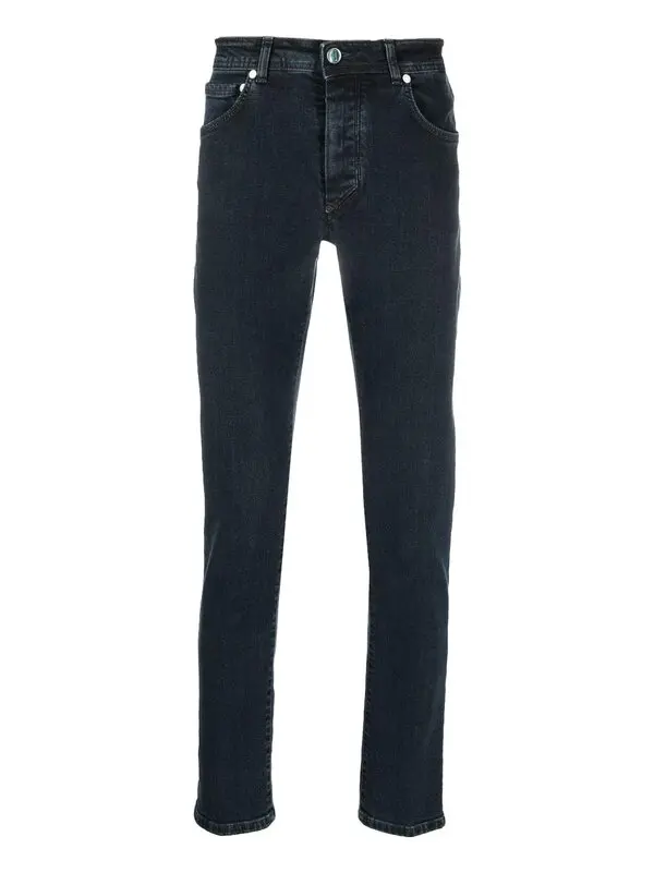 BARBA NAPOLI Slim-cut Denim Jeans - Blue