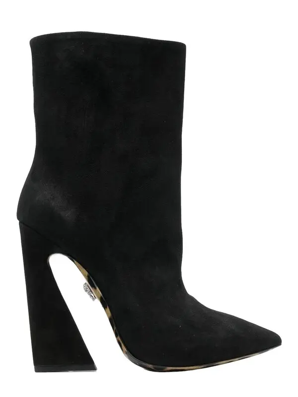 Philipp Plein Leopard-sole Ankle Boots - Black