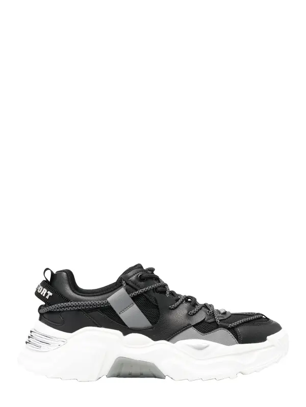 PLEIN SPORT Panelled Runner Sneakers - Black
