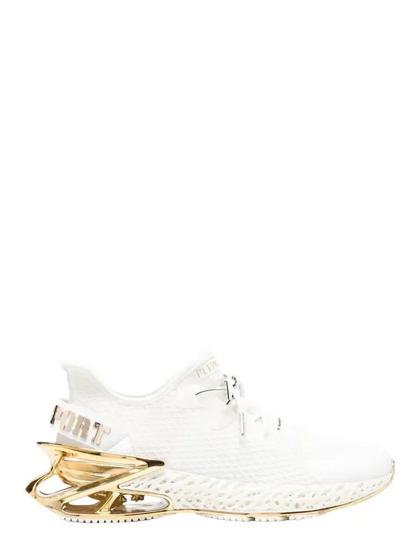 PLEIN SPORT Thunder Force Lace-up Sneakers - White