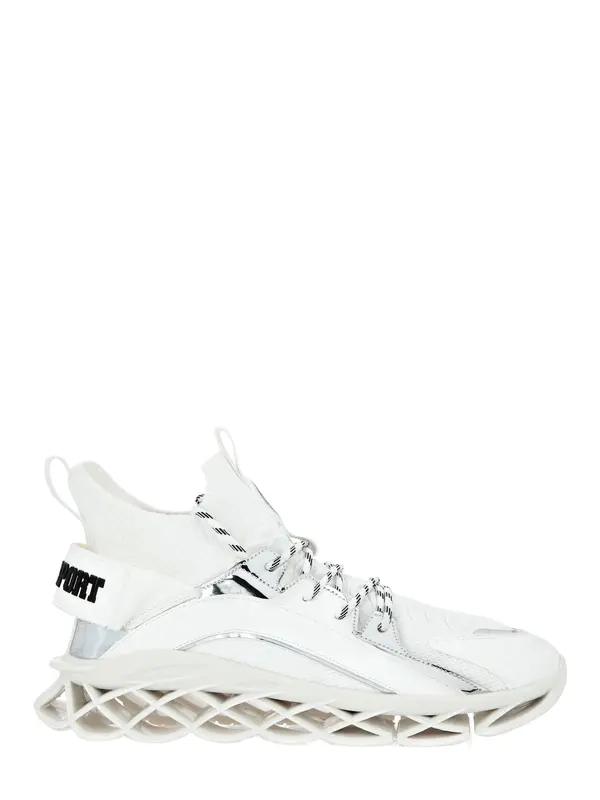 PLEIN SPORT Runner Tiger Sneakers - White