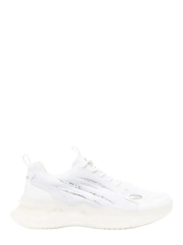 PLEIN SPORT Runner Panelled Sneakers - White