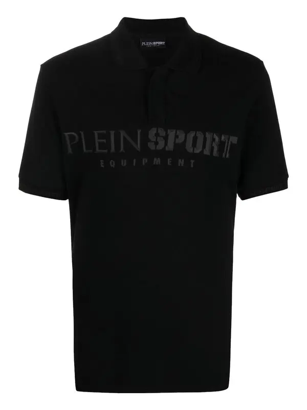 PLEIN SPORT Short Sleeve Polo Shirt - Black