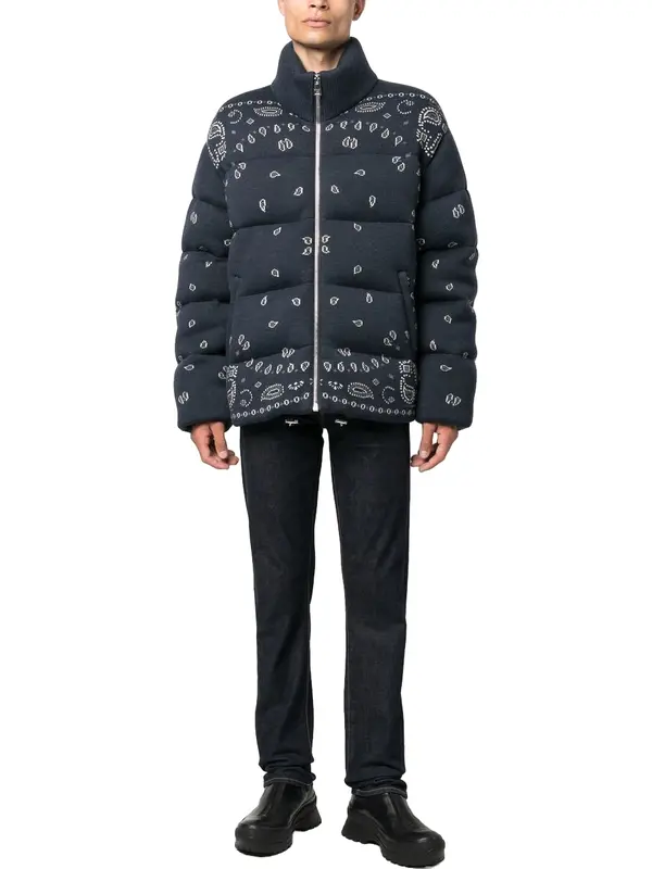 Alanui Printed Padded Jacket - Blue