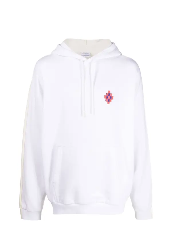 COUNTY OF MILAN Cross Logo-embroidered Hoodie - White