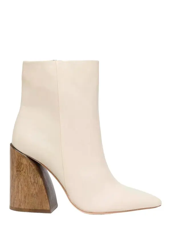 Cult Gaia Christie Block-heel Ankle Boots - Neutrals