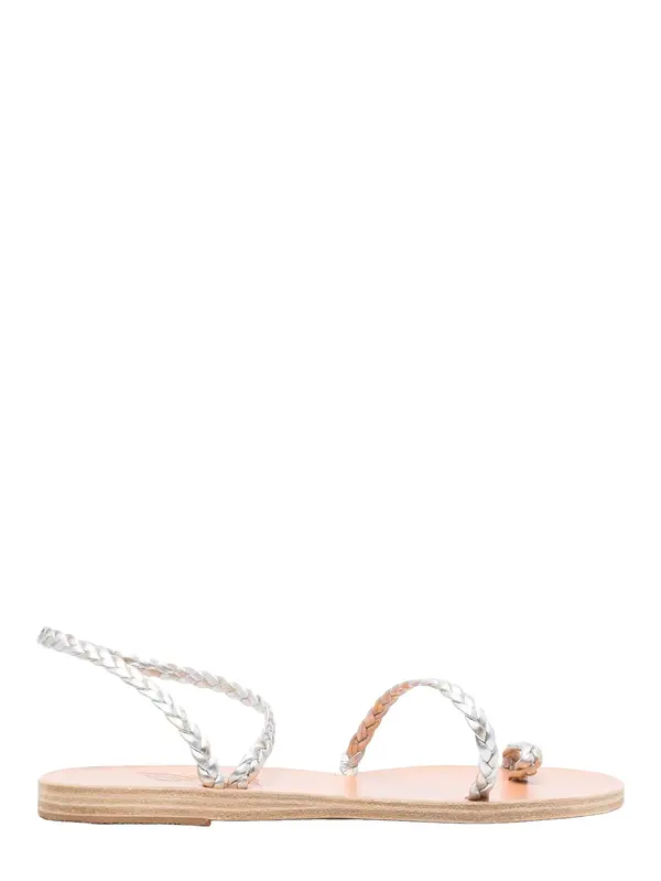 ANCIENT GREEK SANDALS Braided Sandals - Silver