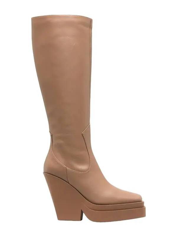 GIABORGHINI 110mm Knee-high Boots - Neutrals