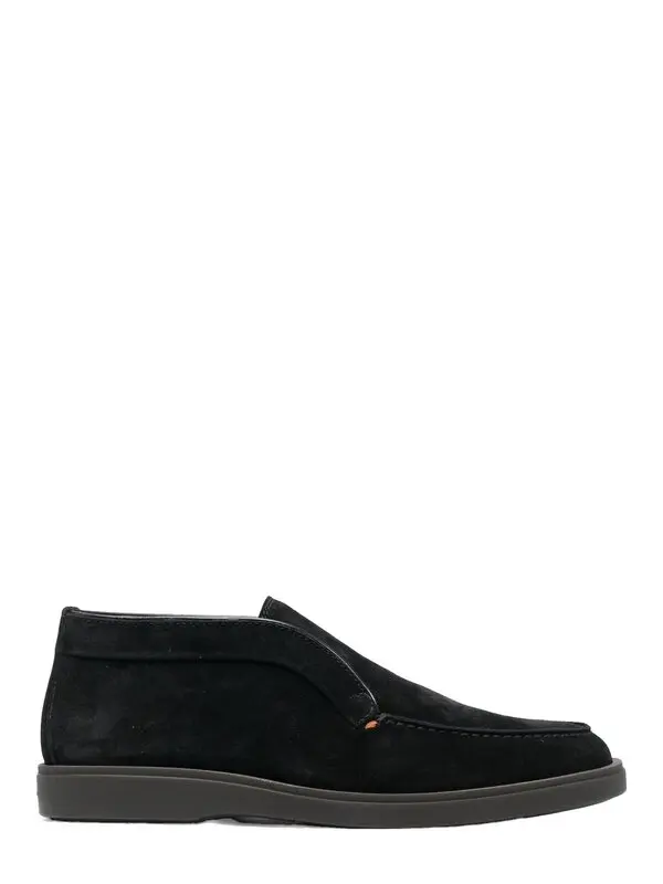 Santoni Suede Desert Boots - Black
