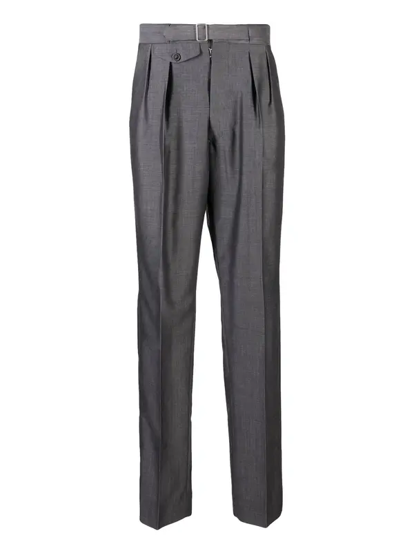 MAISON MARGIELA Belted Tapered Trousers - Grey