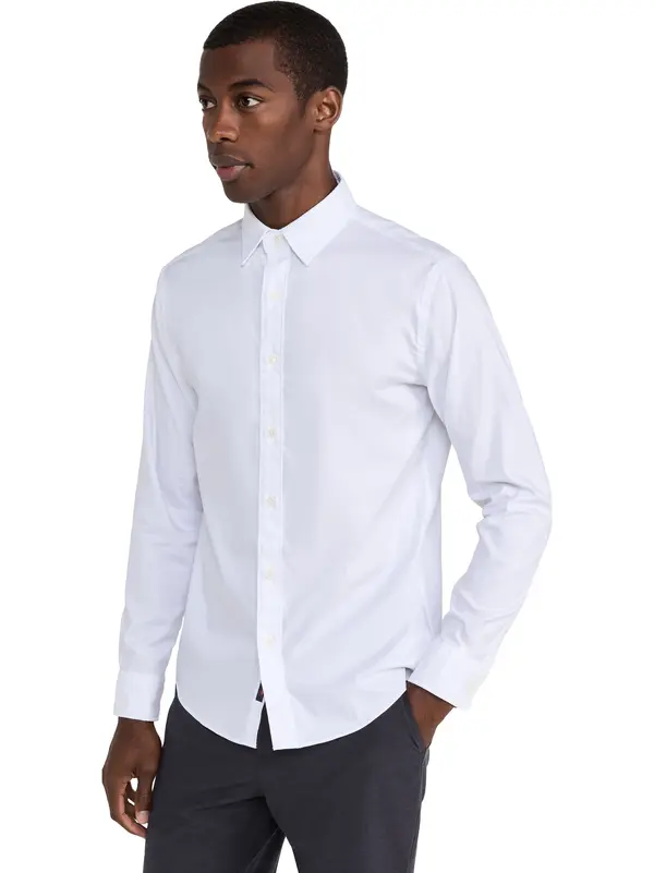 Faherty Brand The Movement Shirt - Cloud White