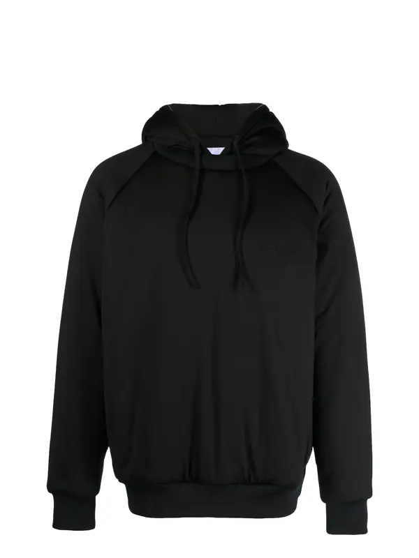 4SDESIGNS Logo-embroidered Hoodie - Black