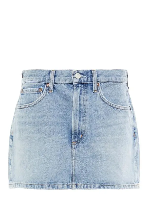 AGOLDE Liv Denim Mini Skirt - Blue