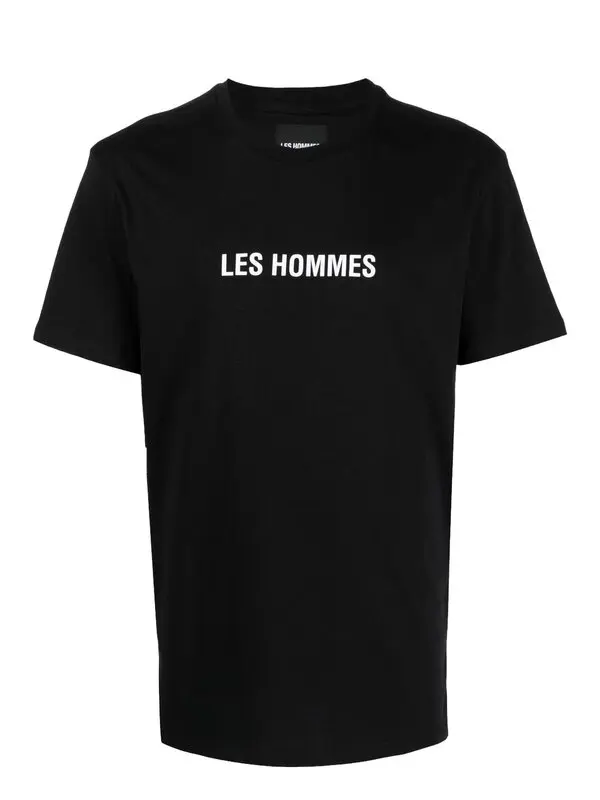 LES HOMMES Logo Print T-shirt - Black