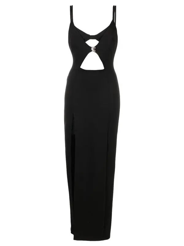 Rhude Cut-out Layered Maxi Dress - Black