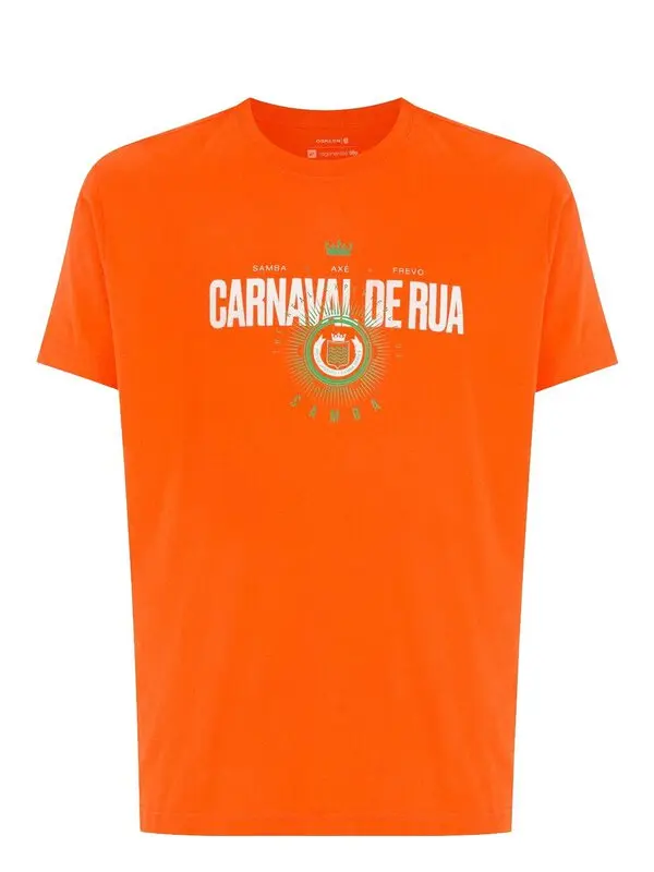 OSKLEN Carnaval Logo-print Crewneck T-shirt - Orange